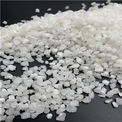 China Barmac verpletterde Witte Gesmolten Alumina WFA 99% voor het Vernietigen van Media/het Overhellen van Oven Te koop