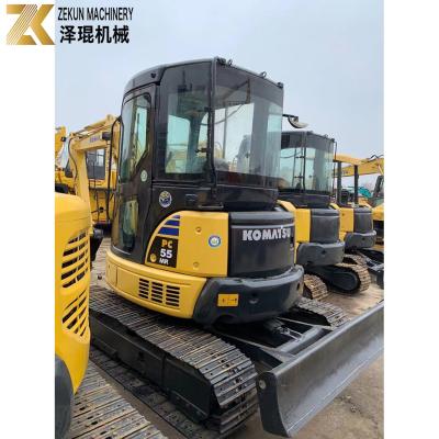Cina Escavatore Komatsu PC55MR-2 di seconda mano con potenza di 28.5KW e capacità di 0.2m3 in vendita