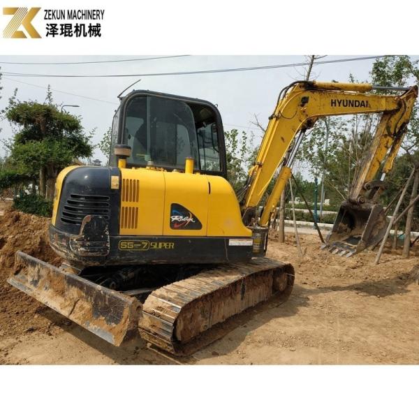 Quality 5.5 Ton Hyundai R55-7 Excavator 0.18m3 Second Hand Diggers for sale