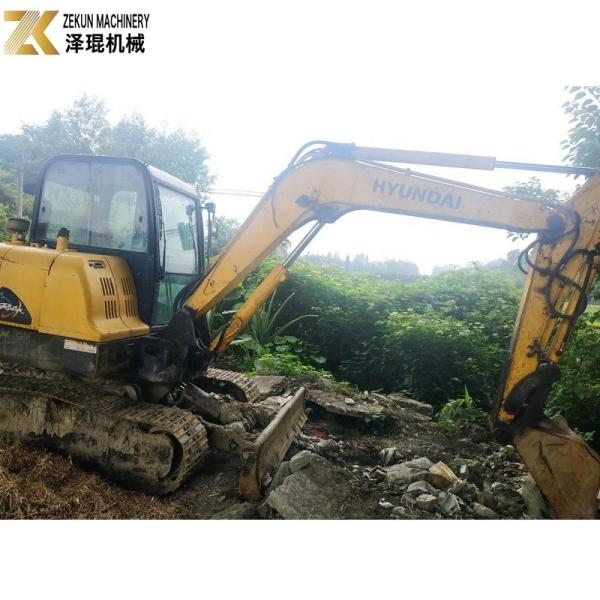 Quality 5.5 Ton Hyundai R55-7 Excavator 0.18m3 Second Hand Diggers for sale