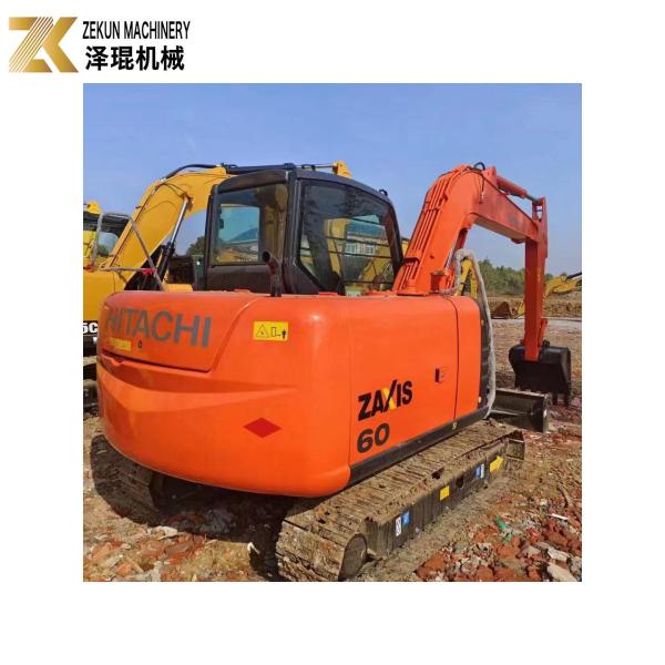 Quality HITACHI ZX 60 6 ton Mini Secondhand Hydraulic Excavator with 0.22 m3 Bucket for sale