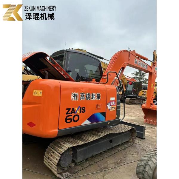 Quality HITACHI ZX 60 6 ton Mini Secondhand Hydraulic Excavator with 0.22 m3 Bucket for sale