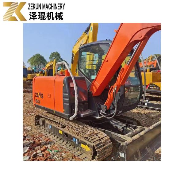 Quality HITACHI ZX 60 6 ton Mini Secondhand Hydraulic Excavator with 0.22 m3 Bucket for sale
