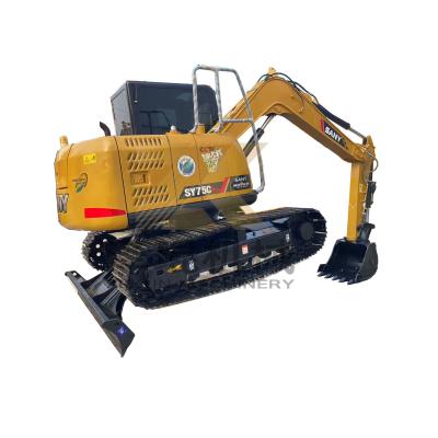 China 7500 KG Sany SY75C Pro Bagger Die perfekte Kombination aus Leistung und Effizienz zu verkaufen
