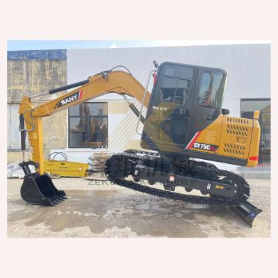 China 7500 KG Sany SY75C Pro Bagger Die perfekte Kombination aus Leistung und Effizienz zu verkaufen