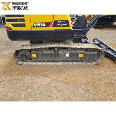Cina Sany SY55C Pro mini escavatore con 1000-3000 ore e pompa idraulica in vendita