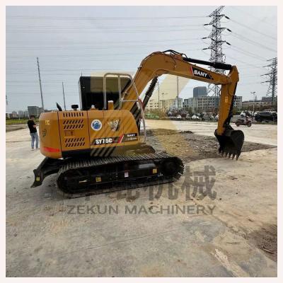 Cina Escavatori a trascinatore Sany SY75C usati con pompe per la costruzione in vendita