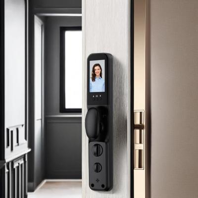 China Smart Exterior Door Locks with Fingerprint/Password/Card Capacity 100 Unlock way Card for sale