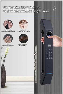 China Smart Exterior Door Locks with Fingerprint/Password/Card Capacity 100 Unlock way Card for sale