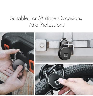 China Garage Zinc Alloy Security Smart Lock with USB Interface and Fingerprint Recognition for sale