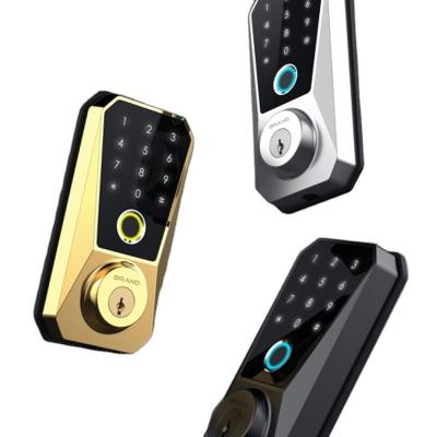 China Competitive American Standard Zinc Alloy Wifi Controlled Deadbolt Lock for Wood Door for sale