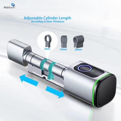 Cina Tecnologia avanzata TUYA App controllata da impronte digitali biometriche Smart Lock per porte in acciaio in vendita