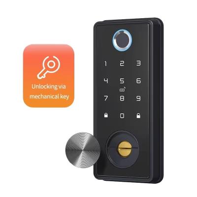 Китай Революционный домашний охранный Black Wifi Smart Lock с отпечатками пальцев TTlock APP Control продается