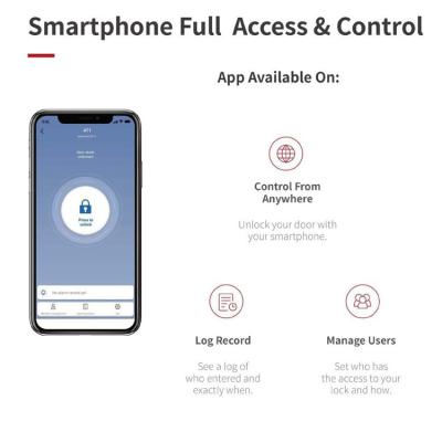 Cina Serratura di porta digitale intelligente grigio impermeabile con la maggior parte delle serrature americane ed europee in vendita