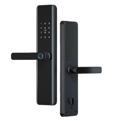 중국 와이파이 지문 디지털 스마트 잠금 현대 단순성 스타일 대용 목문 판매용
