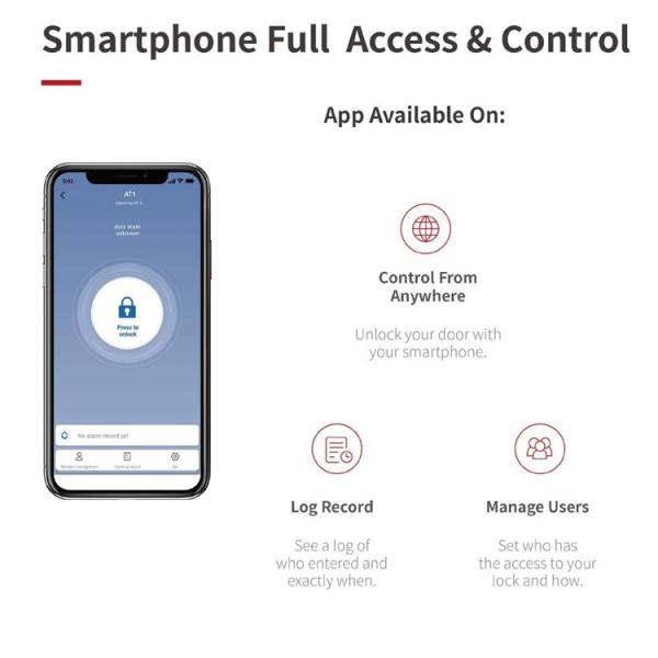 Say Goodbye to Dead Locks Upgrade to Our IOT Smart Door Lock with Memory Card Storage