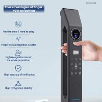 China Cloud Data Storage Option end Finger Vein 3D Face Recognition Video Intercom Smart Lock for sale