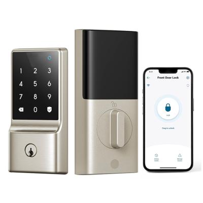 China Modern Minimalist Tuya Face Code Hotel Camera Slim Deadbolt Nfc Intelligent Automatic Waterproof System Key Card Outdoor Smart Door Lock for sale