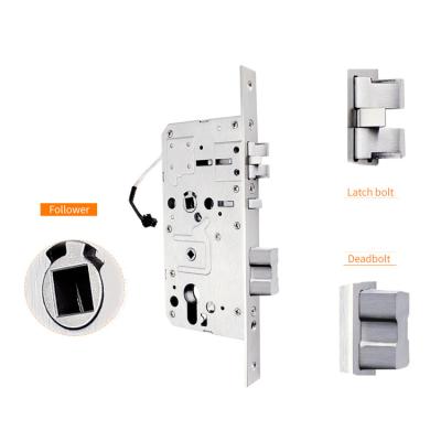 China European Standard Smart Door Lock Mortise Metal Mortise Electric Lock Body for sale