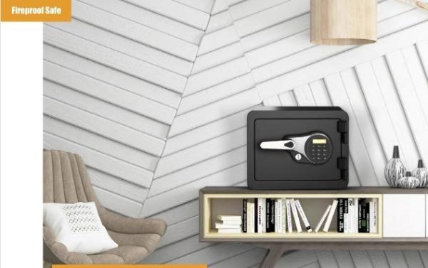Digital Lock Mini Safe for Fire-Proof Money Storage in Luxury Style