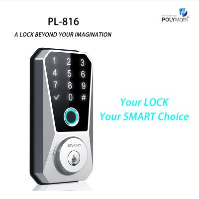 중국 숫자 키보드 및 지문 인식과 함께 안전한 나무 문 지문 잠금 판매용