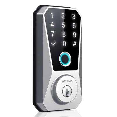 China Zinc Alloy Newest USB Recharge Biochemical Fingerprint Password Gate Smart Door Lock for sale