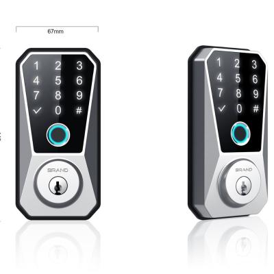 China Unlock Method Card Code Key Fingerprint Hottest WiFi-Connected Door Lock for Apartments for sale