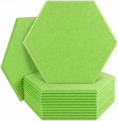 China Soundproof High Density Pet Hexagon Polyester Fiber Felt Acoustic Panels Style Hexagon for sale