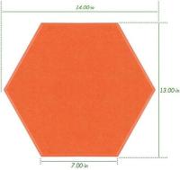 China Fireproof 3D Polyester Fiber Hexagonal Sound-absorbing Panel for Office Felt Board for sale