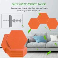 China Fireproof 3D Polyester Fiber Hexagonal Sound-absorbing Panel for Office Felt Board for sale