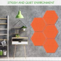 China Fireproof 3D Polyester Fiber Hexagonal Sound-absorbing Panel for Office Felt Board for sale
