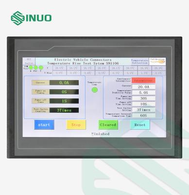 중국 EV 커넥터 온도 상승 테스트 시스템 8 채널 0-400°C 판매용