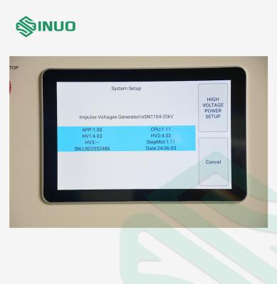 China Generador de pruebas de impulsos de alta tensión IEC 61851 para equipos de carga de vehículos eléctricos en venta