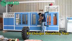 Vehicle Drive Over Testing Apparatus for Vehicle Connector and Plug