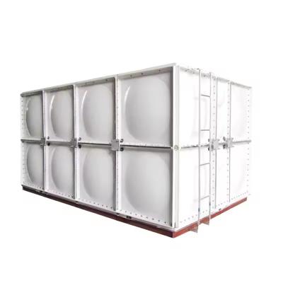 China Sectional Frp Modular Tank Grp Smc Water Tank Fiberglass 10000 Liter Water Reservoir Storage Tank For Rainwater for sale