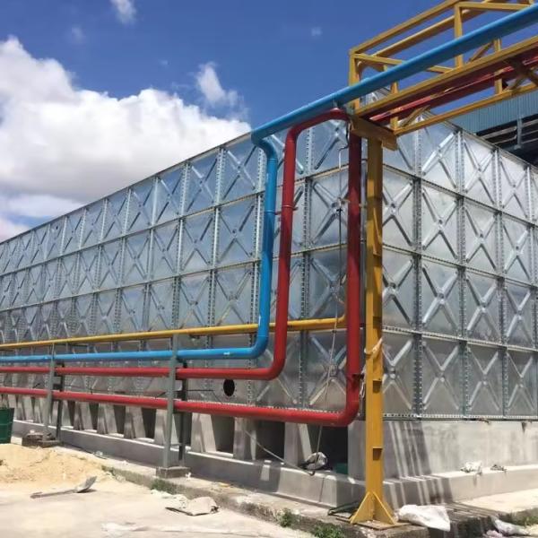 Quality Structure Hdg Pressed Steel Tank Modular Sectional Elevated Steel Tower Water for sale