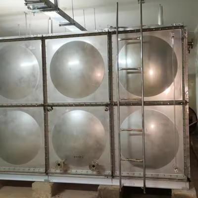 China Gepersonaliseerde grote grootte roestvrij staal 10000 liter water tank opslag sectioneel water tank Te koop