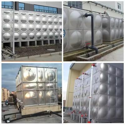 China Industrial Ss304 Stainless Steel Metal Water Storage Tanks 10000 Litres For Truck Storage Tank 20000 Liter For Farms for sale
