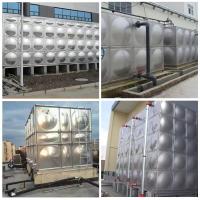 China Custom Sectional Rectangular Stainless Steel Water Tank 304 1.0mm for Drinking Water Storage for sale