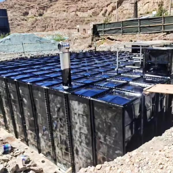 Quality Pressed Steel Sectional Modular Underground Water Storage Tanks GSC BDF for sale