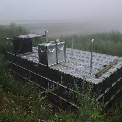 Cina 10000 20000 50000 Litri Gallone BDF GSC Serbatoio sotterraneo per l'acqua Serbatoio modulare per l'acqua di acciaio stampato in vendita