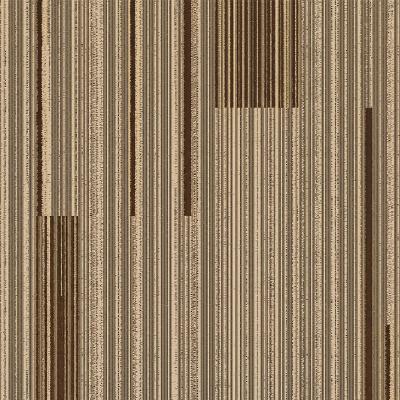 China Brown Beige Linear Striped Carpet Tile Fade Resistant High Quality Nylon Carpet for sale