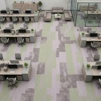 China Modular Nylon Carpet Tile Abstract Heather Block Carpet Tile for sale