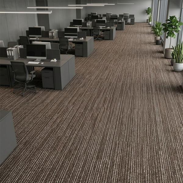 Quality Dark Brown Rug Tiles 100cmx100cm Outdoor Carpet Tiles Antibacterial for sale