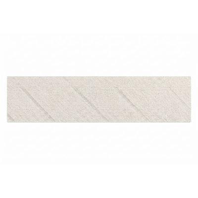 China Light Ivory Heathered Texture Carpet Tiles PP Carpet Planks 25cmx100cm for sale