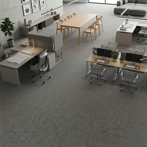 Quality Wear Resistant Commercial Carpet Tile Nylon Or PP Office Carpet Tiles for sale