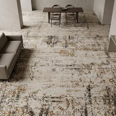 China Ivory Base Residential Carpet Tile PP Nylon Carpet Tile B1 Flame Retardant for sale