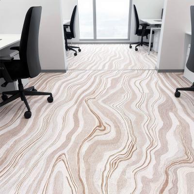 China 25x100cm Modular Carpet Tiles PP Material Carpet Floor Tiles For Living Room for sale