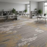 China Grey Gold Cloudscape PP Carpet Tile High Density Tile Carpet Squares for sale