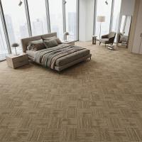Quality Commercial Peel And Stick Carpet Tiles Striped Stick Down Carpet Tiles Wear for sale
